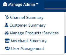 Manage Admin Menu - VELA Admin Guide