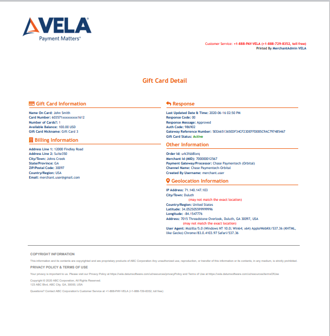 A4 Transactions - VELA Admin Guide